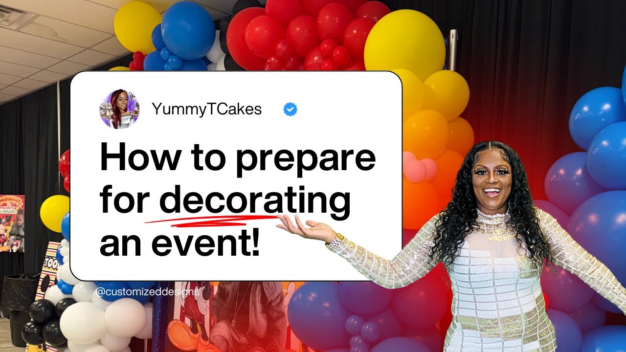 How I Prepare for decorating a event/party! Decorating a party with ...