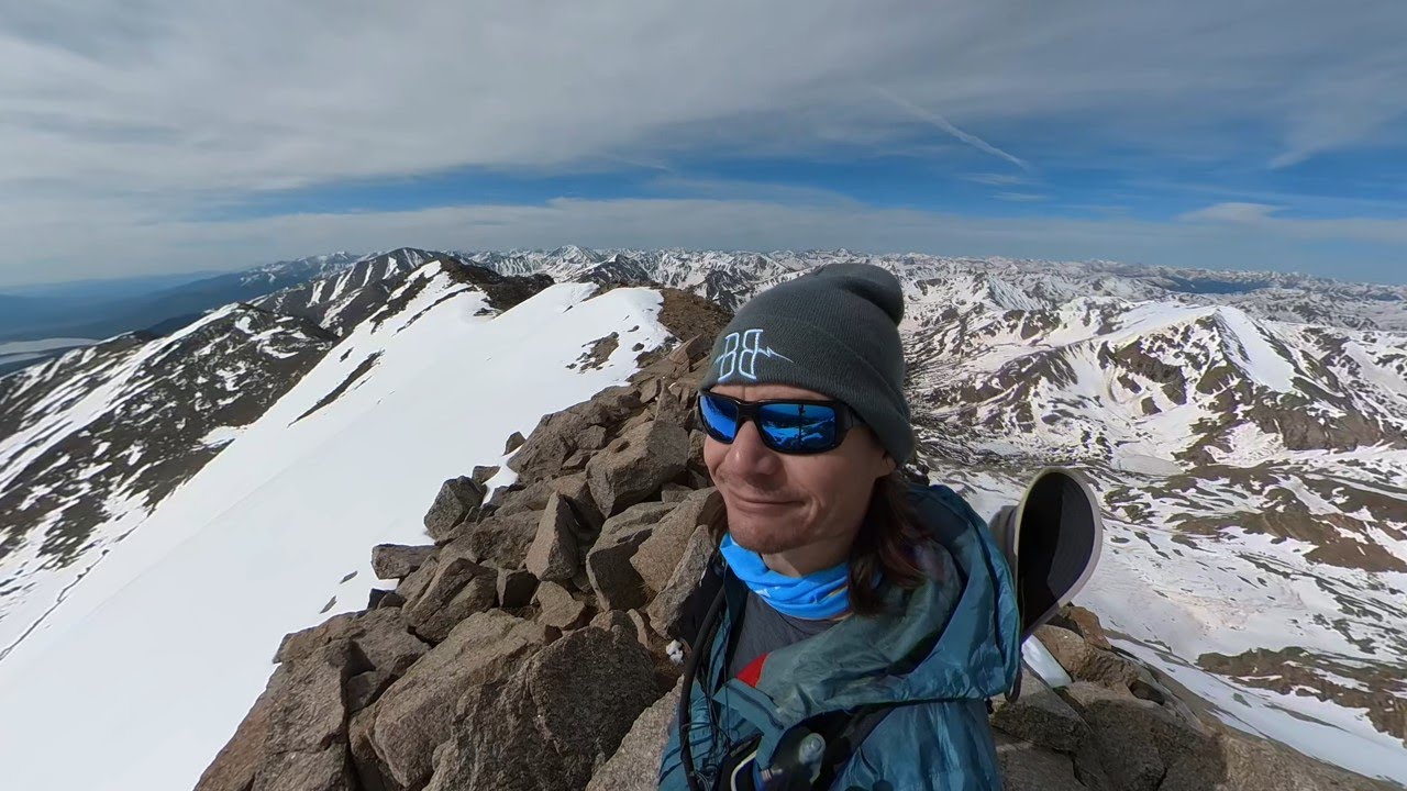 Hiking Mt. Massive in Late Spring Snow - 360-DEGREE (4k UHD) - YouTube
