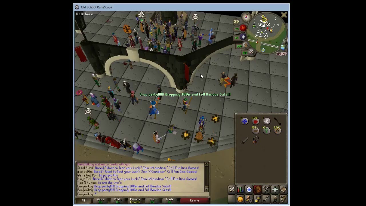 RUNESCAPE DROP PARTY 100m dropped! - YouTube
