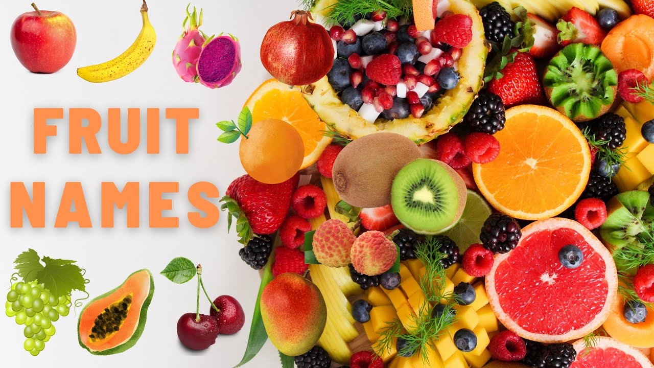 Fruit Names | Fruits Name in English | Fruits Pictures | Learn Fruits ...