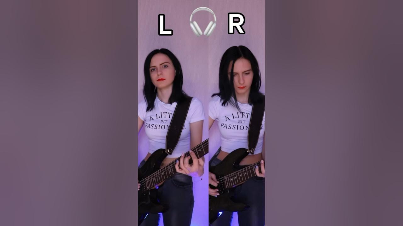 СЛУШАТЬ В НАУШНИКАХ! 🎧 (так эффект круче) #гитаристка #гитара - YouTube