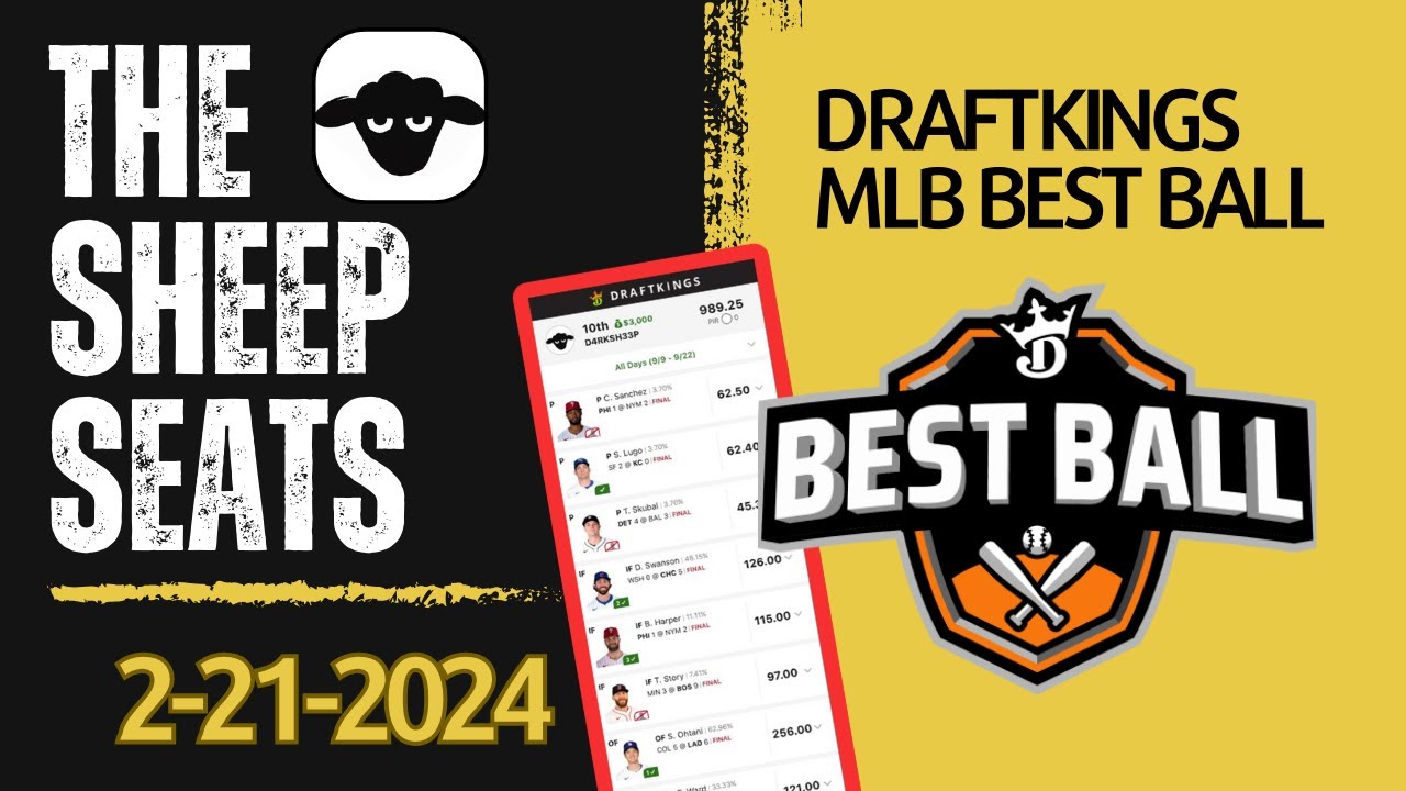 How to draft MLB Best Ball on Draftkings - The Sheep Seats - YouTube