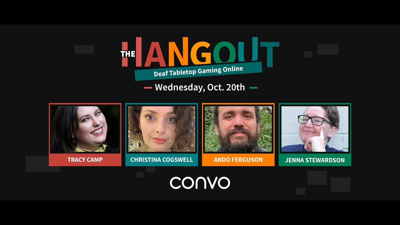 Deaf Tabletop Gaming Online - THE HANGOUT - Convo - YouTube