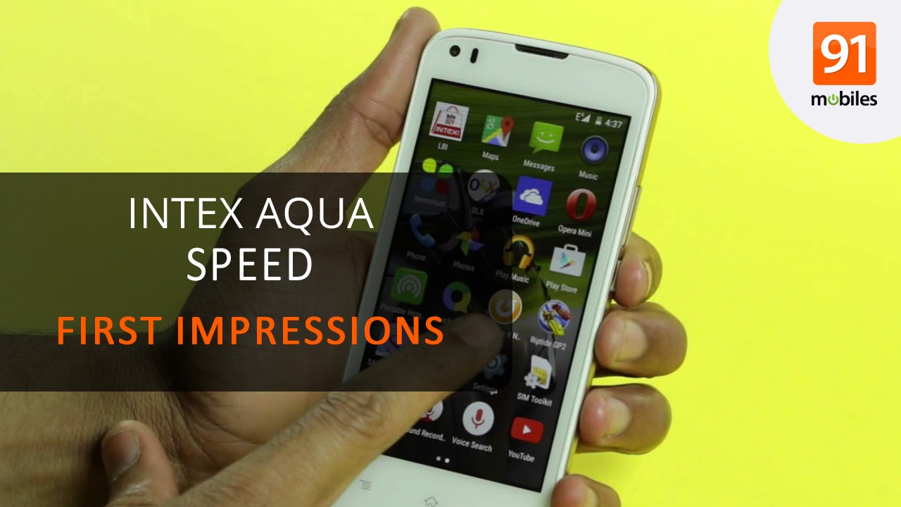 Intex Aqua Speed: First Look | Hands on | Launch - YouTube
