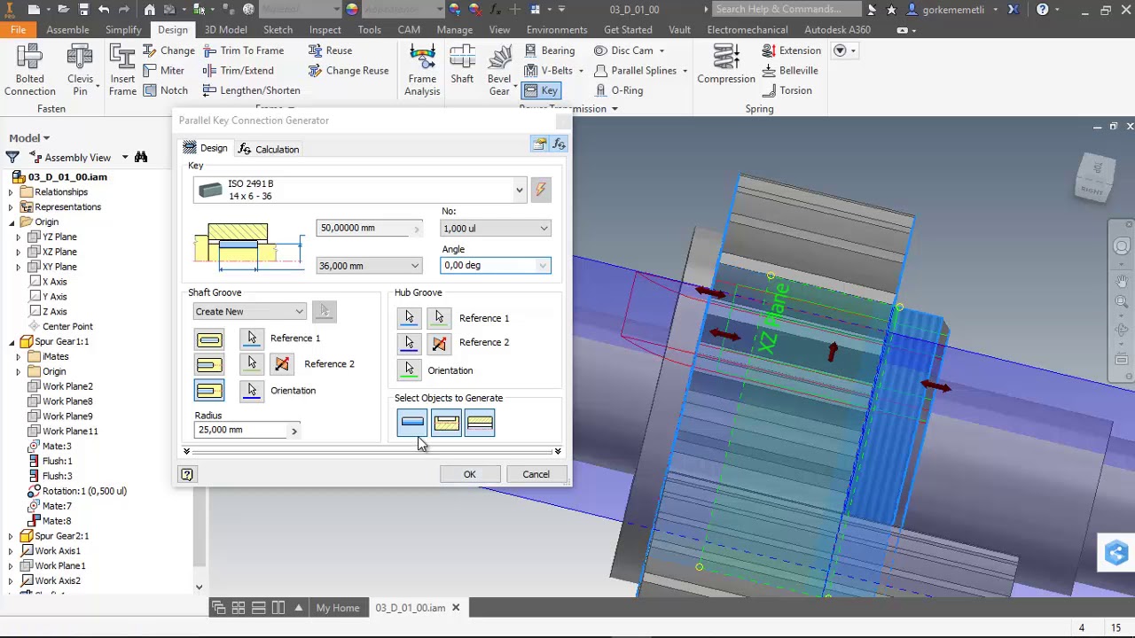 Inventor-Gearbox Modelling-04 - YouTube