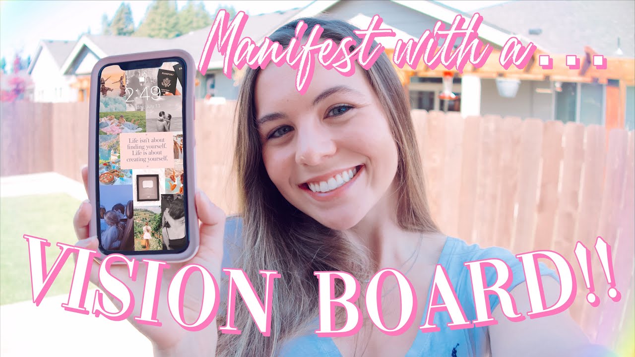 How to Make an Easy Vision Board that works!! | For your phone ...