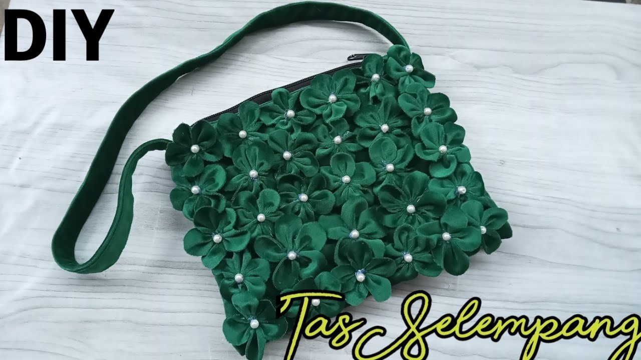 DIY beutiful and simple sling bag||cara membuat tas selempang simpel ...