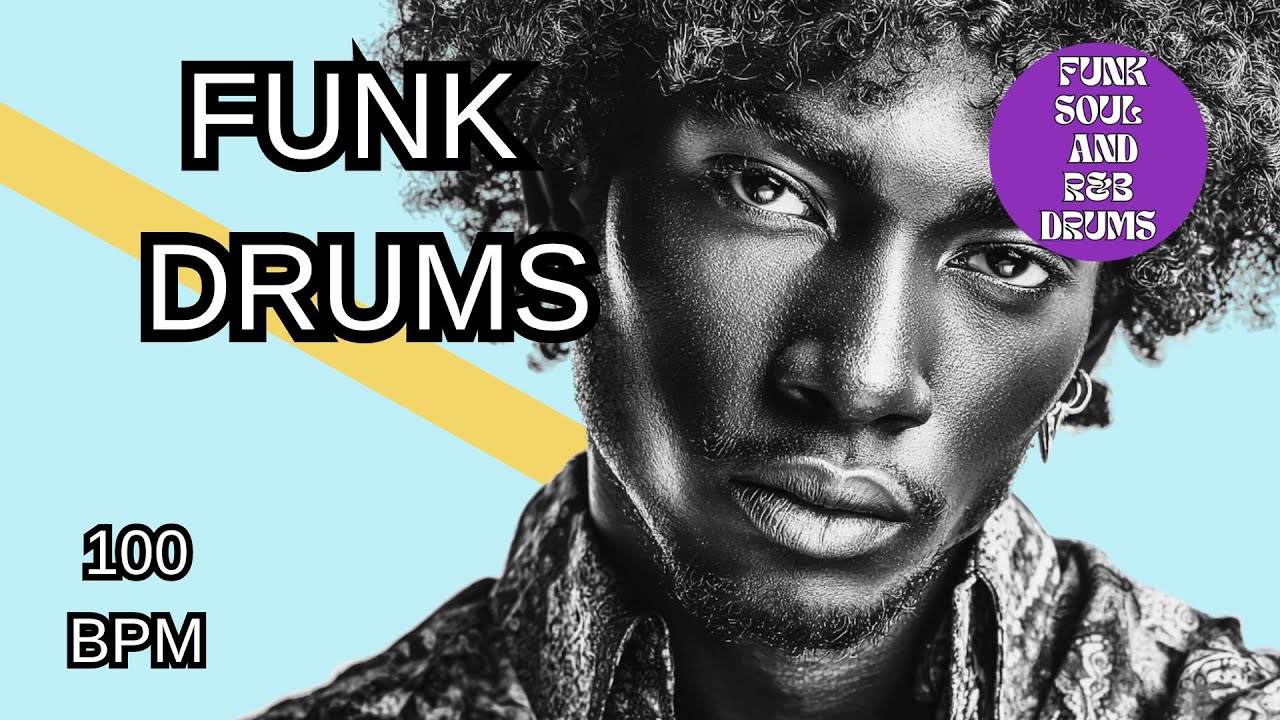 100 BPM Funk Drum Track – Crisp and Bouncy for High-Energy Playing ...