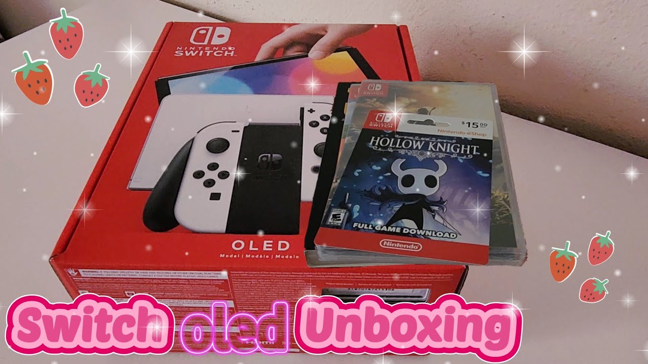 nintendo switch oled unboxing // aesthetic vlog 🎮📦 - YouTube