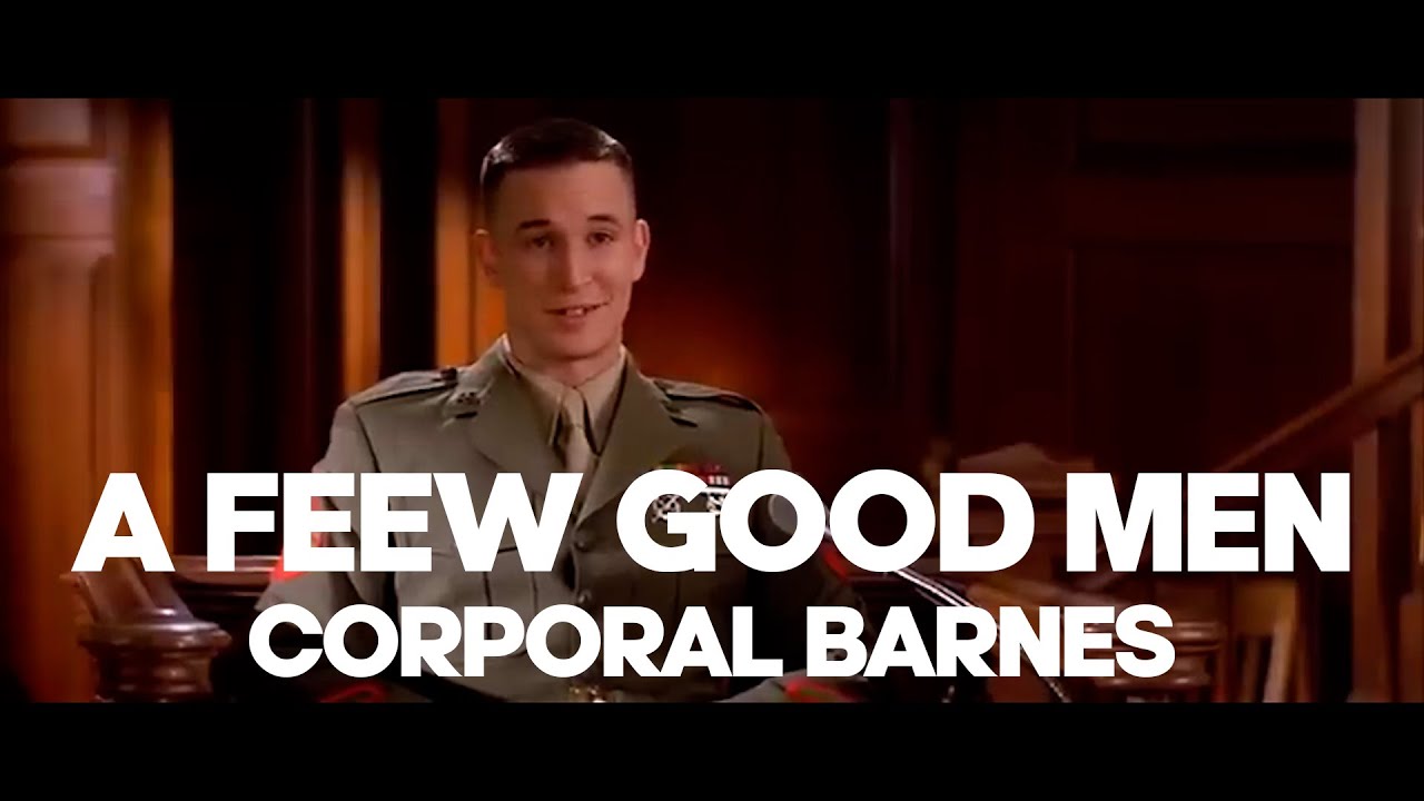 A Few Good Men Corporal Barnes - YouTube