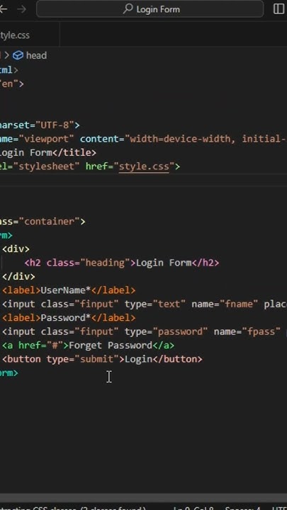 Login form || HTML, CSS - YouTube