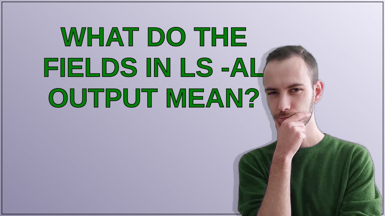 What do the fields in ls -al output mean? - YouTube