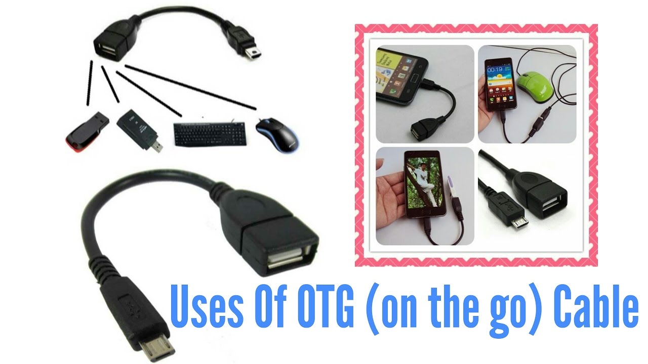USE OF OTG CABLE FOR ANDROID MOBILE BY MULTY FUNCTIONAL - YouTube