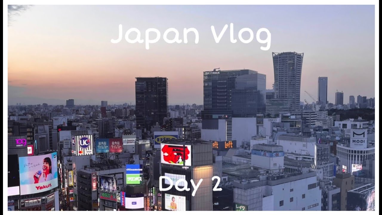 Japan vlog day 2 | Tokyo (Shibuya, Takeshita Street, Chiyoda) - YouTube