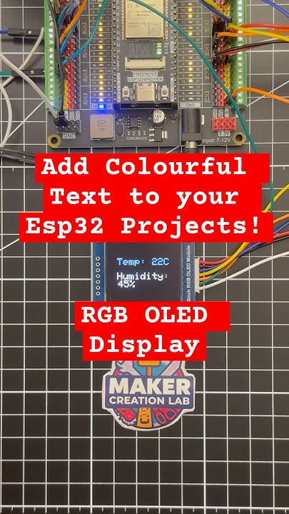 Add Colourful Text to Your Esp32 Projects! - RGB OLED Tutorial #esp32 #arduino #oleddisplay # ...
