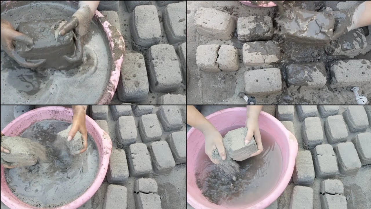 ASMR: soft creamy loaded pure ashes blocks Wholecrush in water+paste ...