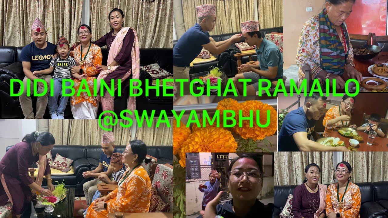Dashain ma Didi Baini bhetghat ramailo ️ Dashain 2081 || Swayambhu ...