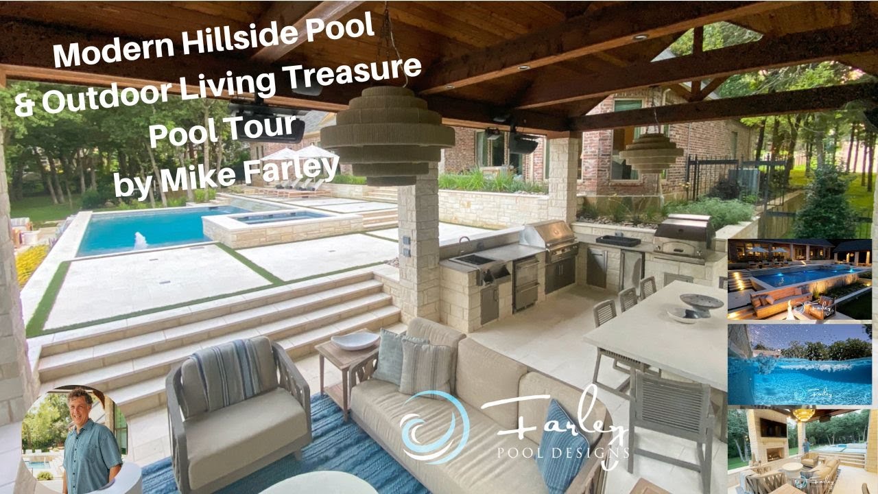Modern Hillside Pool and Outdoor Living Treasure Pool Tour by Mike ...