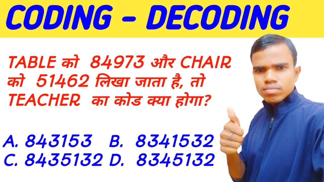 Coding Decoding | Coding Decoding Reasoning Tricks In hindi | RAILWAY ...