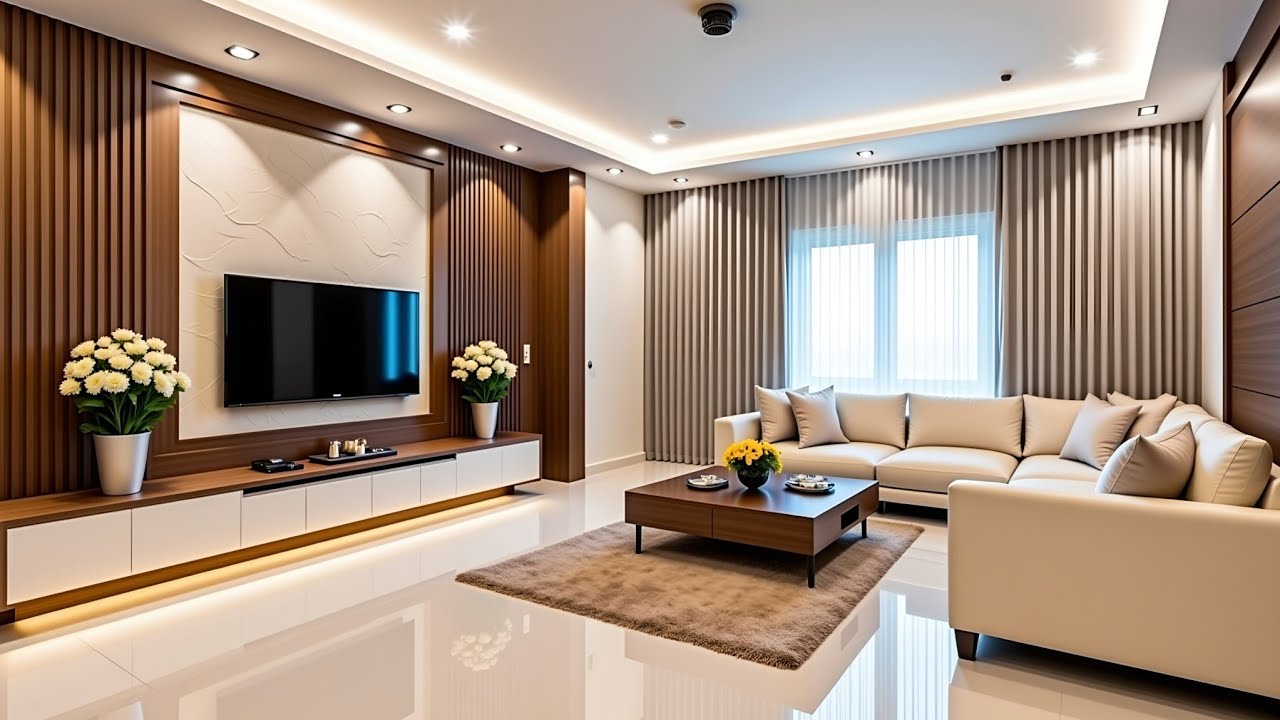 Top 200 Stylish Modern Living Room Design Ideas 2025 | TV Wall Design ...