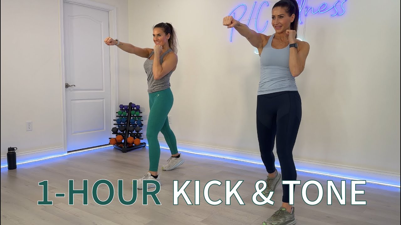 1-Hour Kick & Tone - YouTube