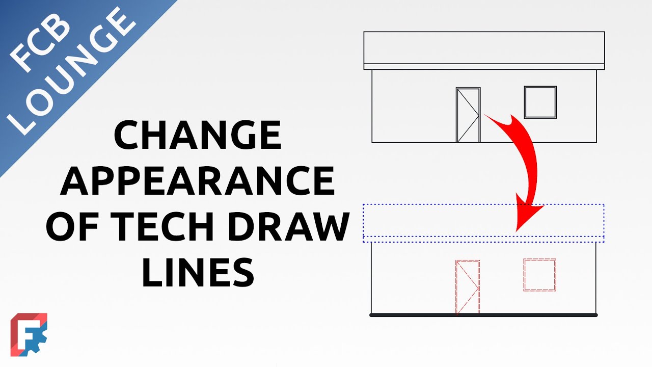 Change Appearance of Lines on a Tech Draw Page in FreeCAD - YouTube
