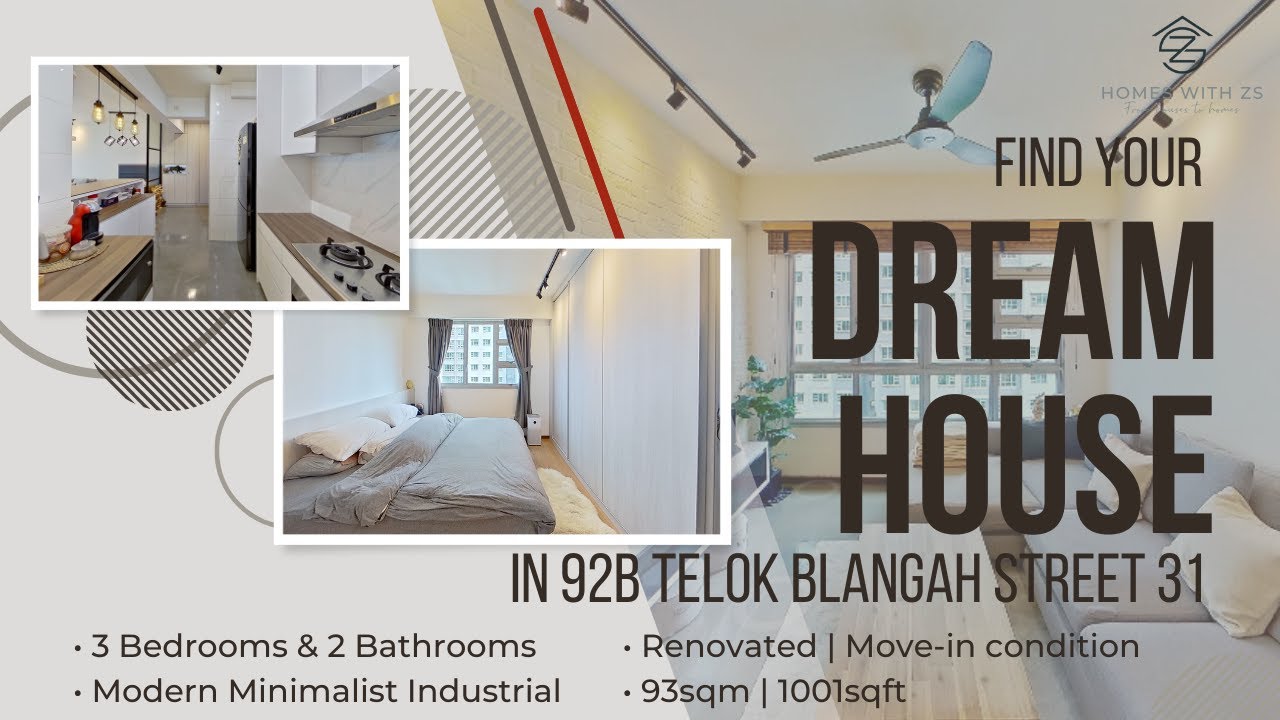 92B Telok Blangah Street 31 | HDB 4-RM For Sale in District 4 | Stephanie & Zhi Wei - YouTube