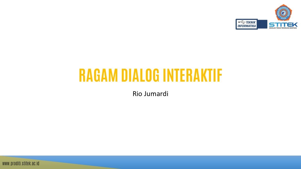 IMK 4 Dialog Interaktif - YouTube