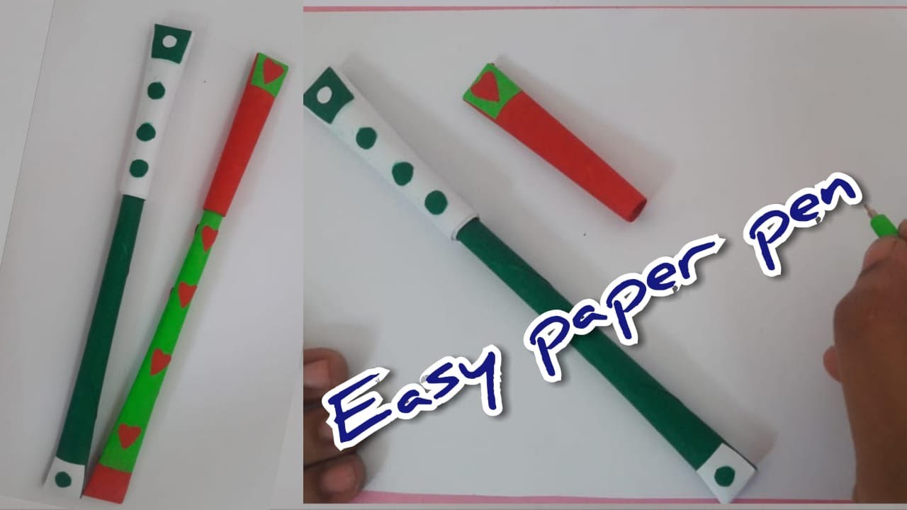 Paper Pen,Simple Craft DIY - YouTube
