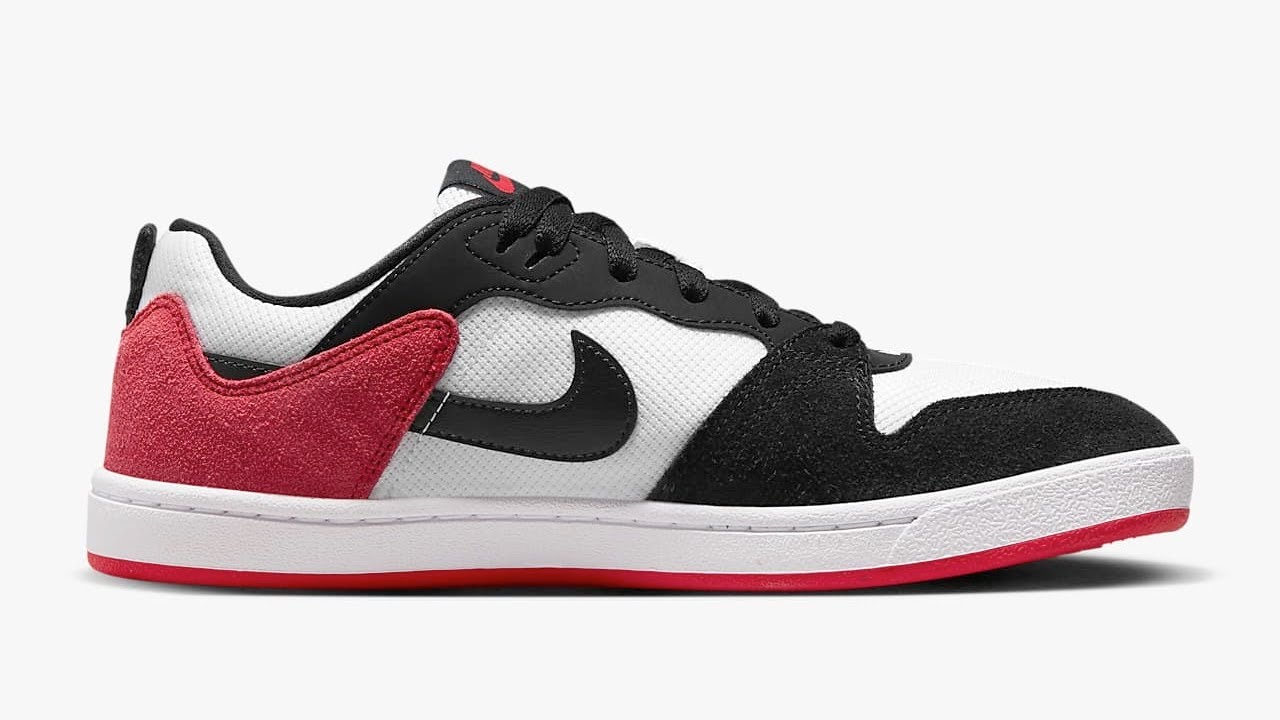 NIKE SB ALLEYOOP WHITE RED - YouTube