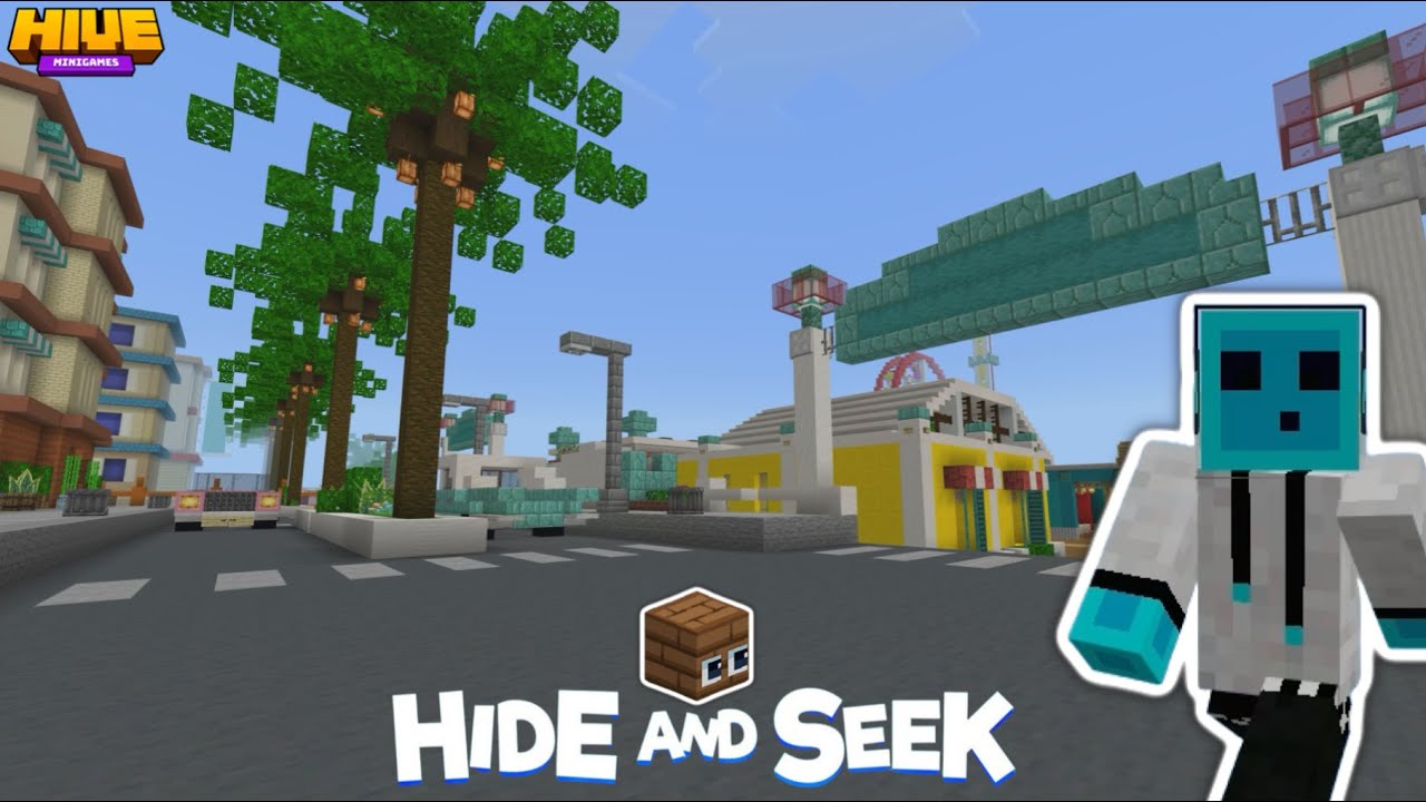 Minecraft Bedrock - The Hive: Hide and Seek in Boardwalk Map - YouTube