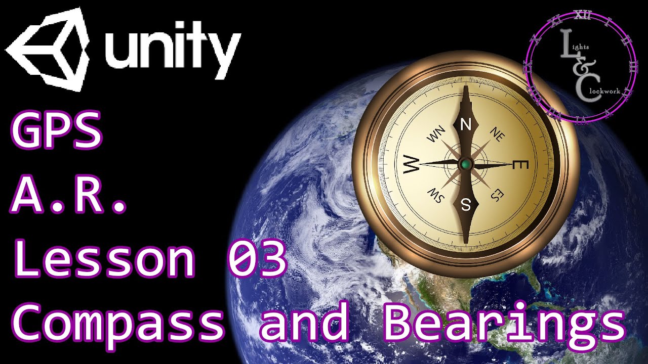 Unity GPS AR - Compass and Bearing - YouTube