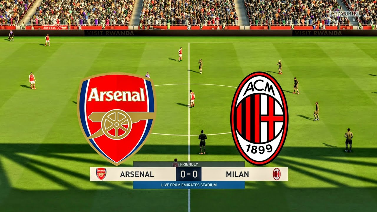 FIFA 23 | Arsenal vs AC Milan | Friendly Match - Full Gameplay - YouTube