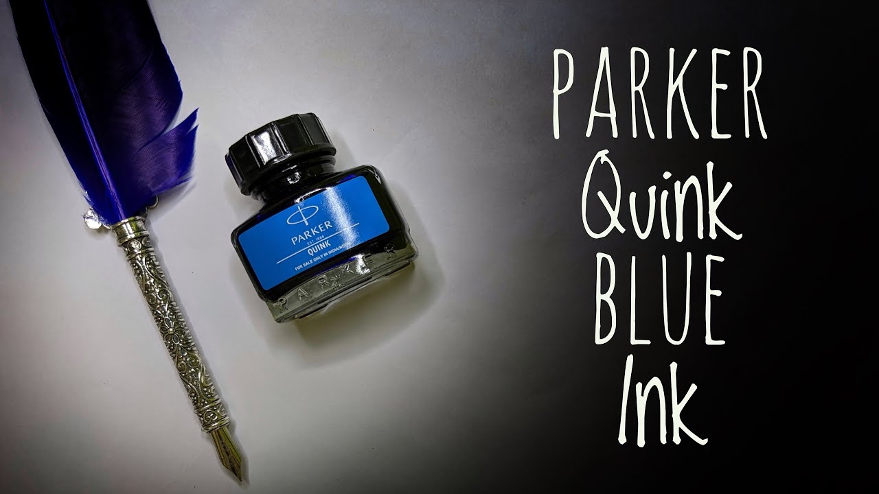 Parker Quink Ink Bottle - Blue - YouTube
