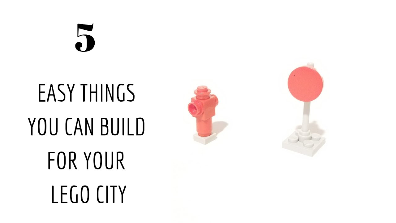 5 easy things you can build for your lego city - YouTube
