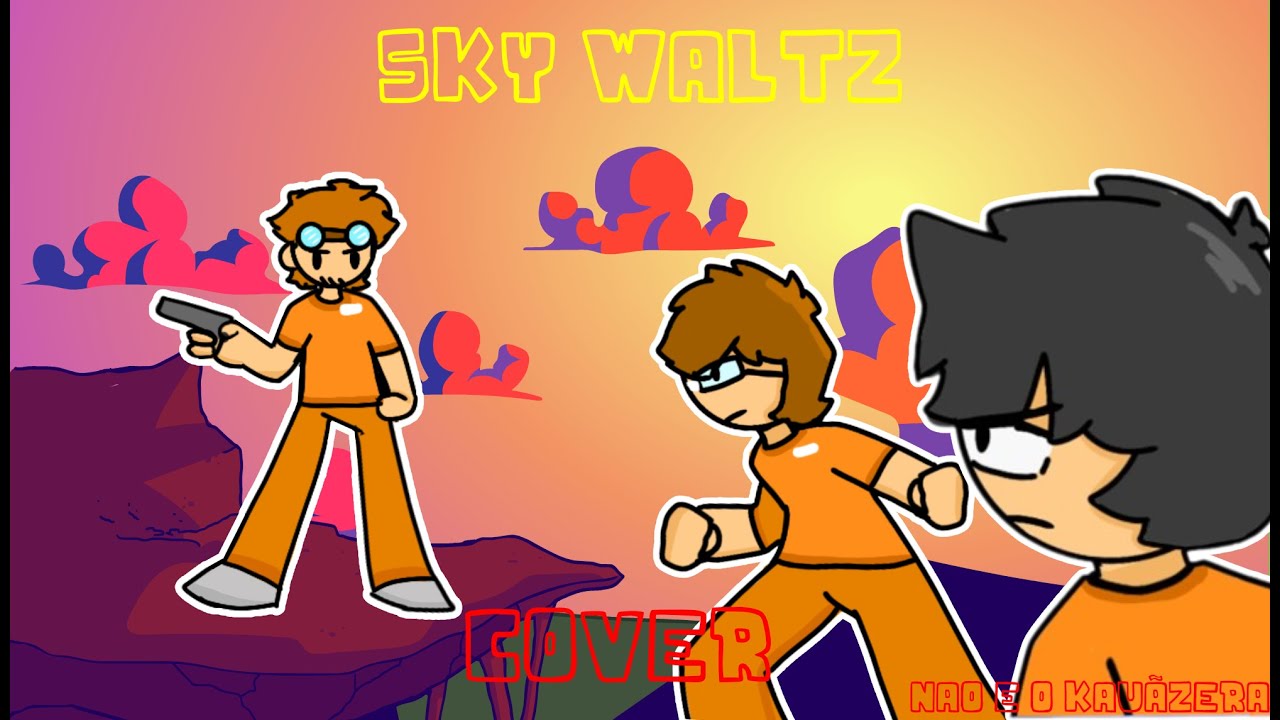 Sky Waltz mas o Pac, Mike e o Cellbit (fuga impossivel) cantam | FNF ...