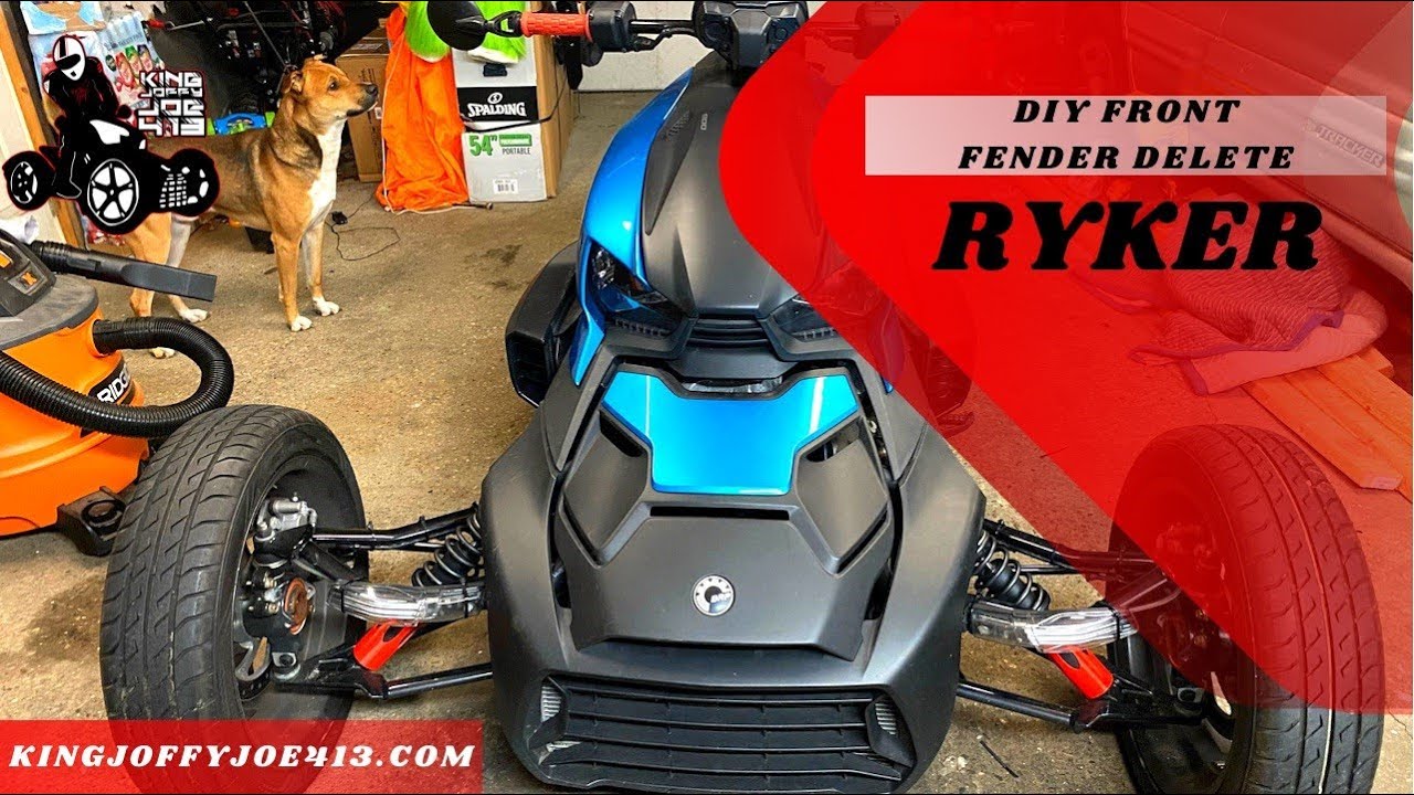 DIY Front Fender Delete on Can Am Ryker - YouTube