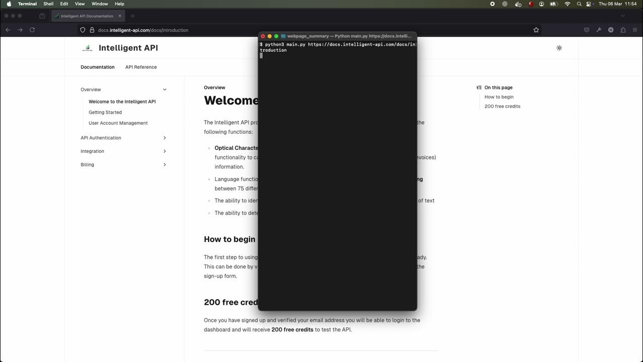 Using the Intelligent API to create a python app that summarizes ...