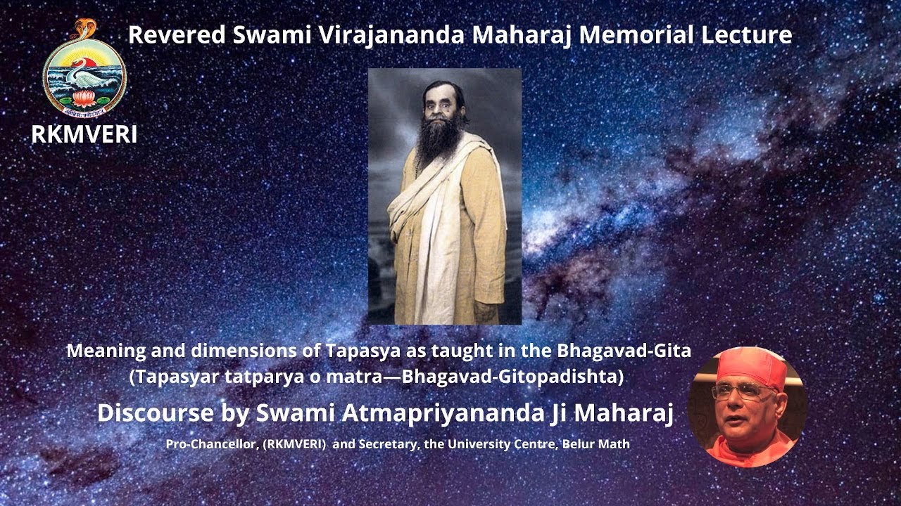 Revered Swami Virajananda Maharaj Memorial Lecture – 14 June 2022 - YouTube