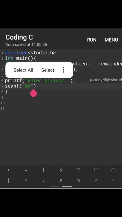 C Program to Compute Quotient and Remainder#coding #shorts#c programing ...