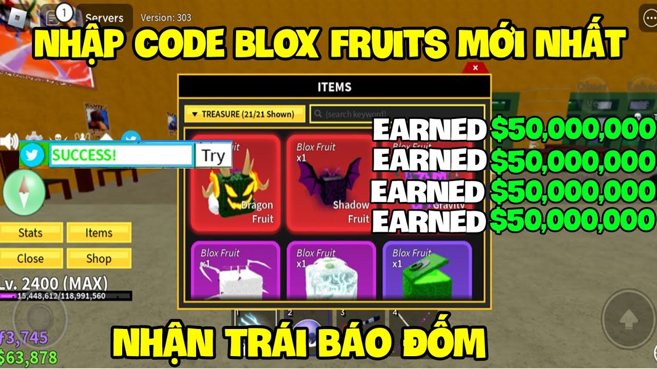 Roblox | Code Blox Fruits Nhận X2 EXP Và 80 Triệu Beli Mới Nhất 2023 ...