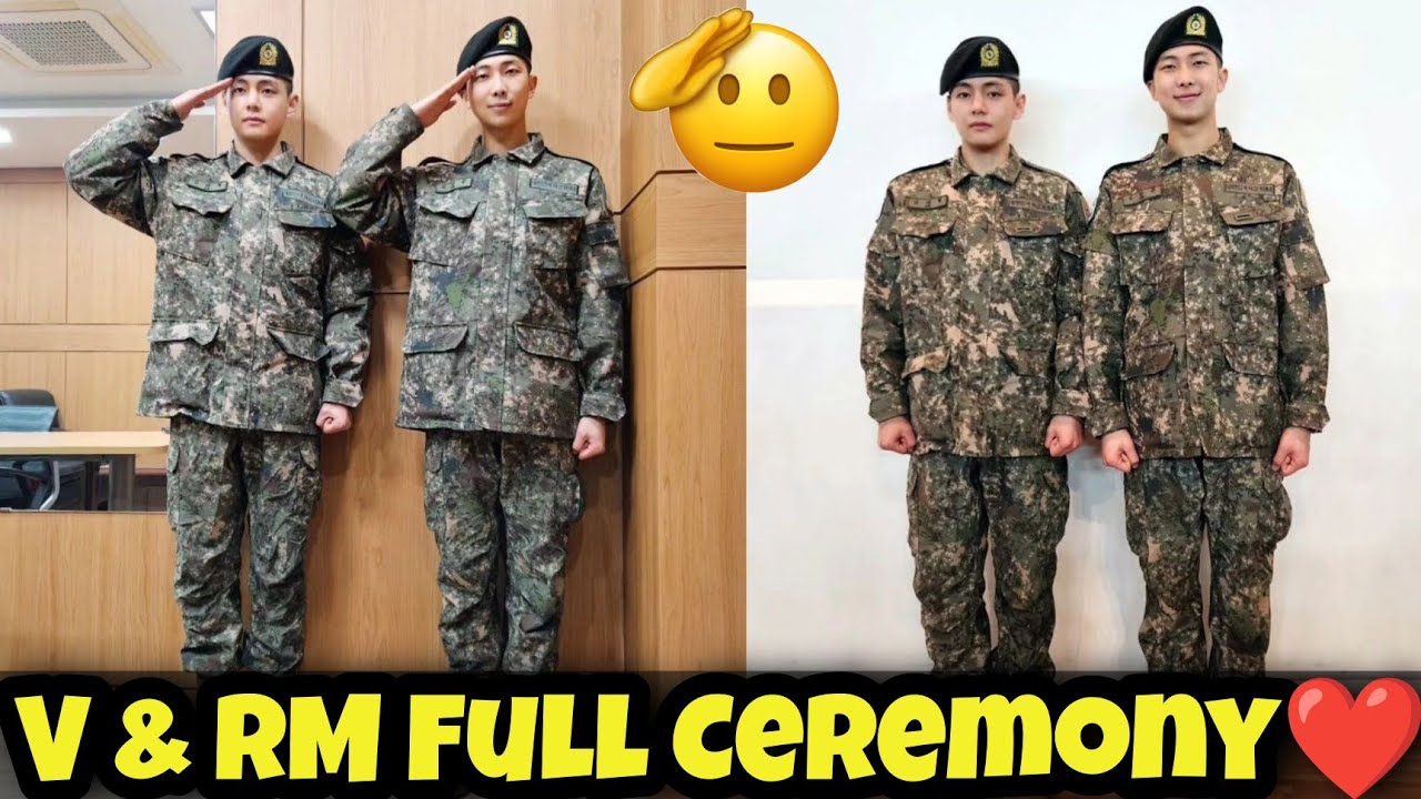 BTS V & RM Complete Military Ceremony 💜 BTS RM Instagram Story ️ #bts # ...