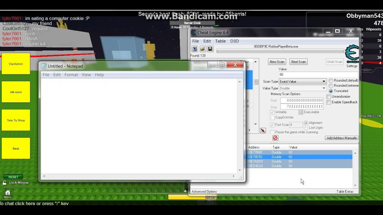 ROBLOX How to noclip,speed and jump hack part 2 hotkey bonus - YouTube