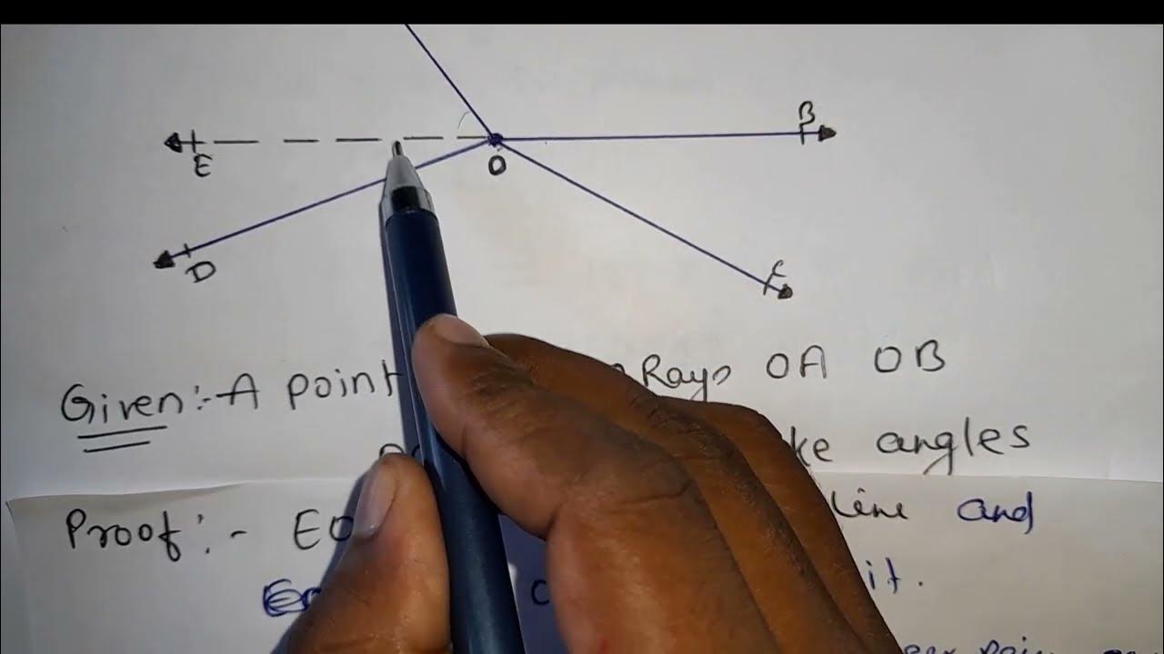 How to Prove that the sum of all angles around a point is 360° - YouTube