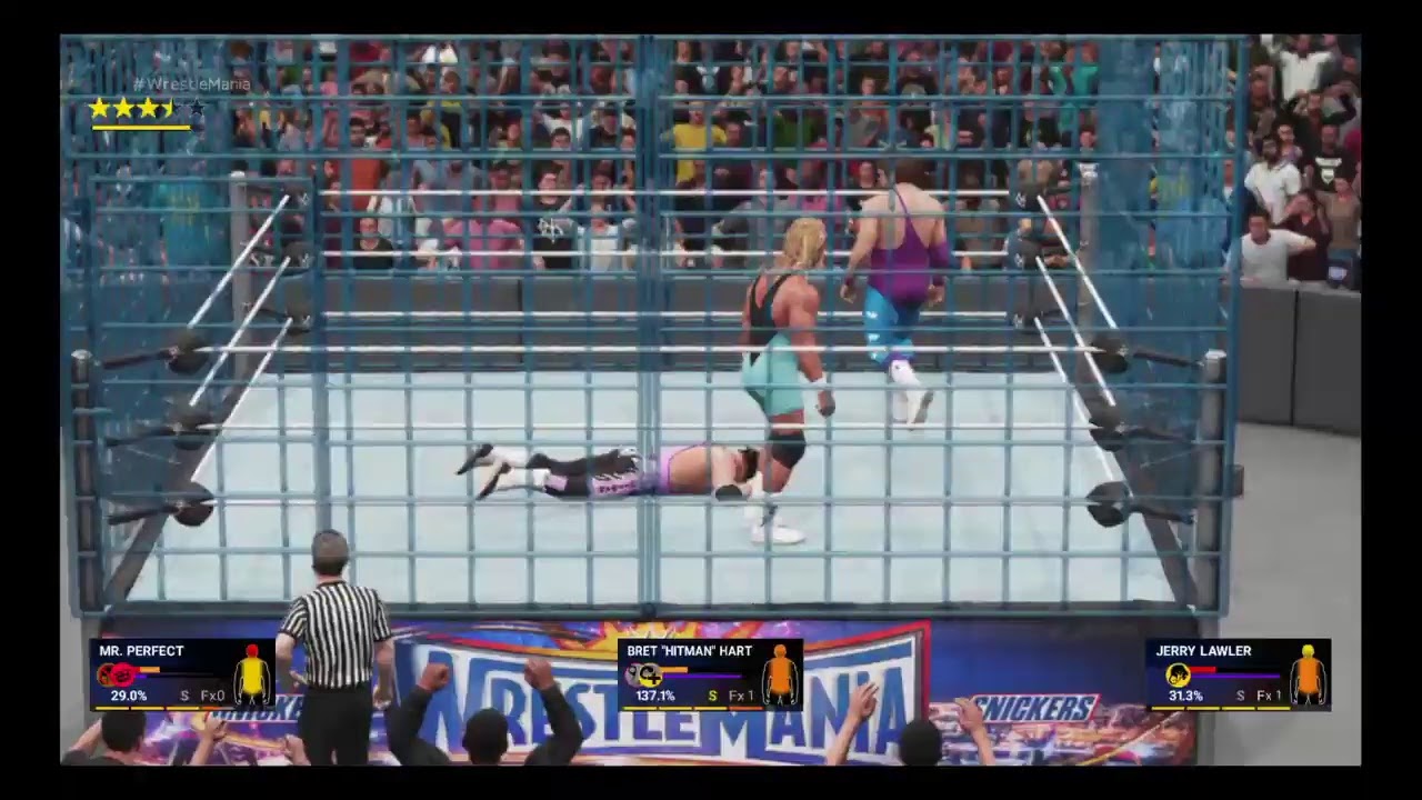 Bret "Hitman" Hart vs. Jerry "the king" Lawler vs. Mr. Perfect (WWE ...