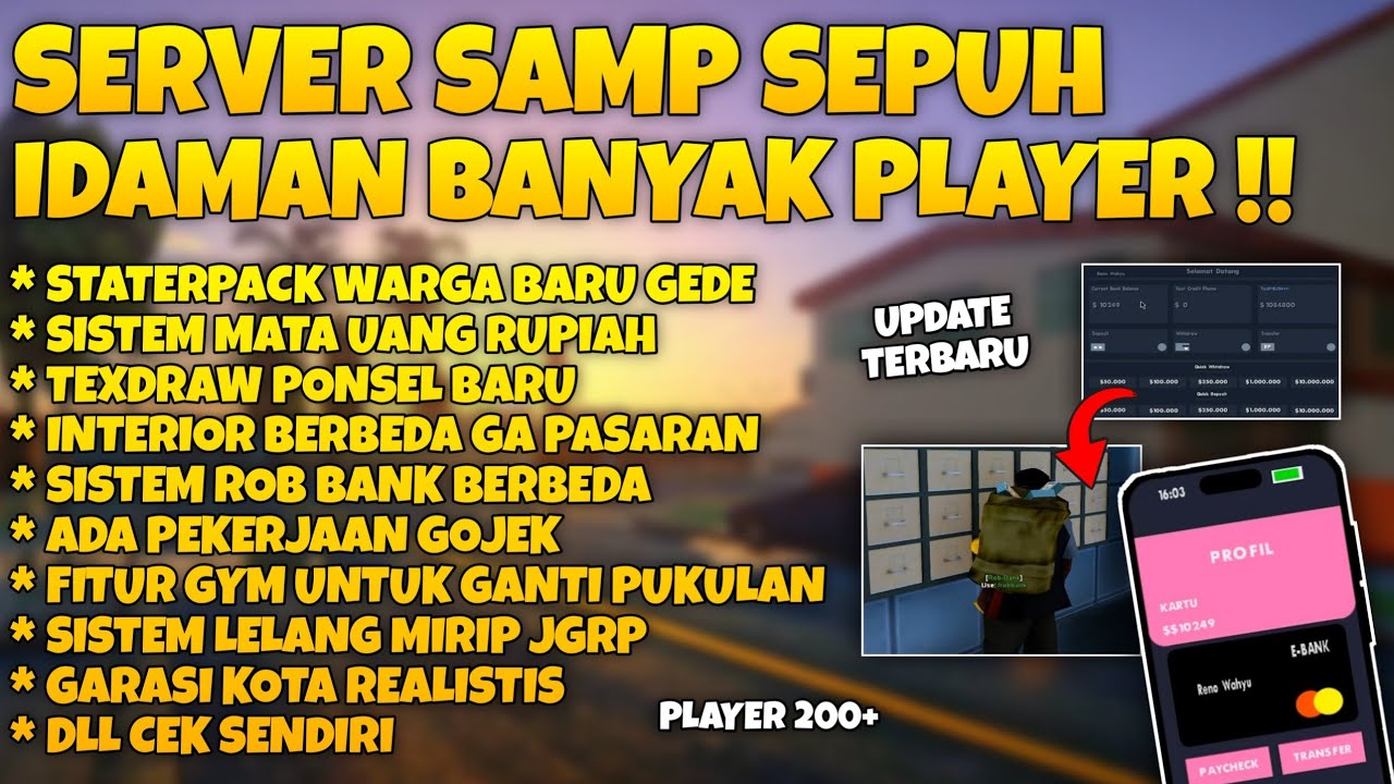 SERVER GTA SAMP TERBARU MAKIN BERKEMBANG DAN RAME! MERDEKA REALITY RP || GTA SAMP ANDROID ...