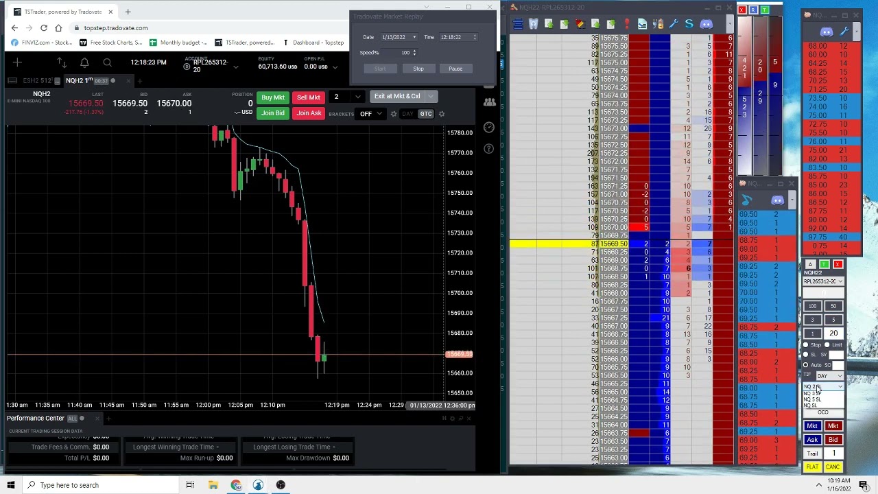 NQ Futures order flow scalp example 2 - YouTube