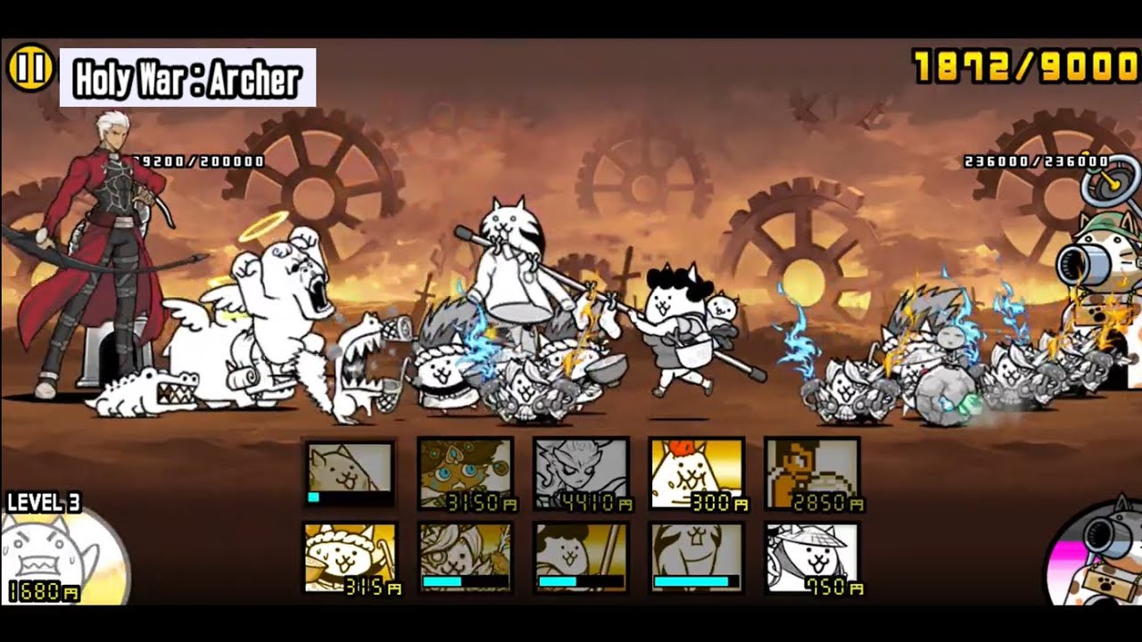 The Battle Cats - Holy War: Archer - YouTube