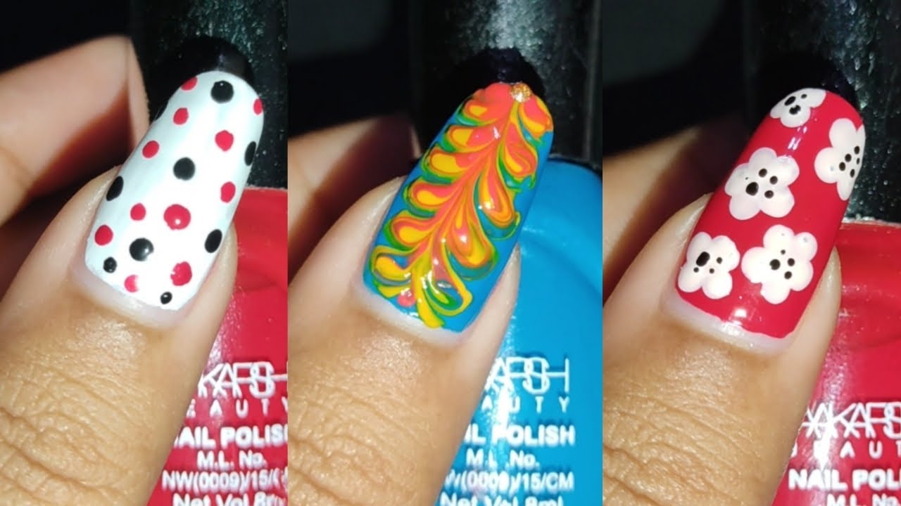 7 Easy DIY nail art ।। Beautiful nail art just using household items 💅 ...