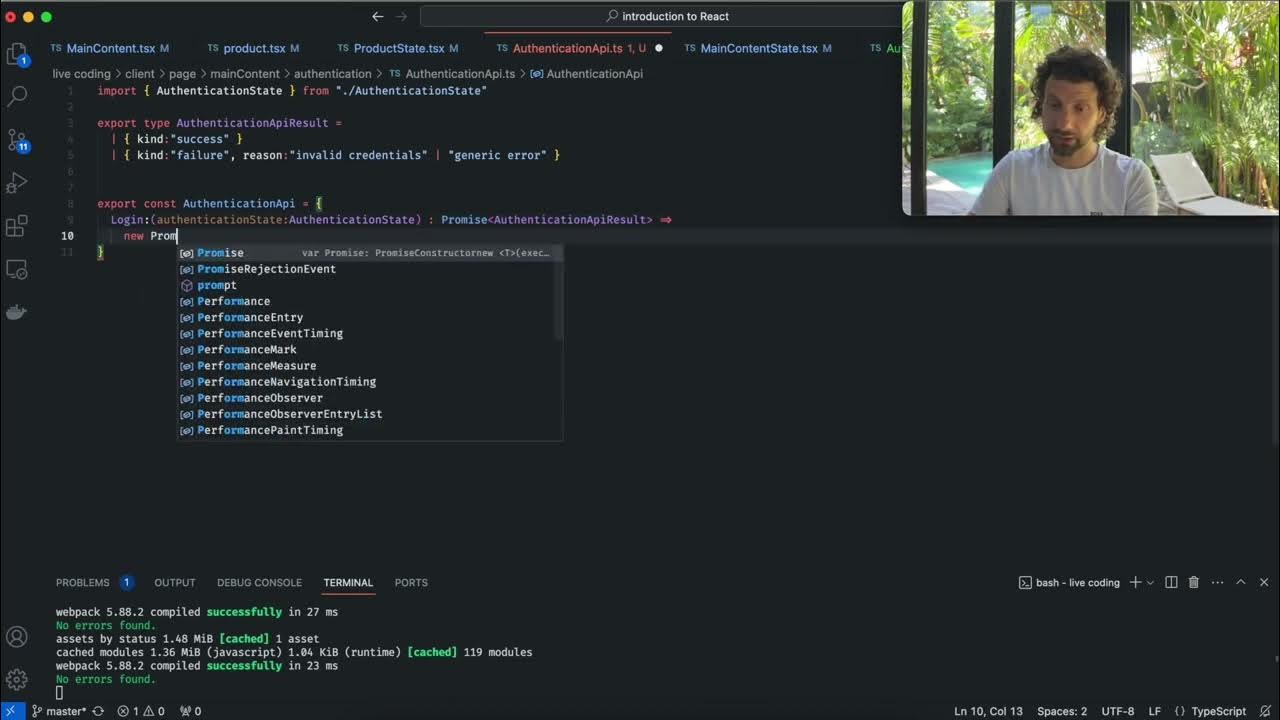 Introduction to React - lecture 6 - async - YouTube